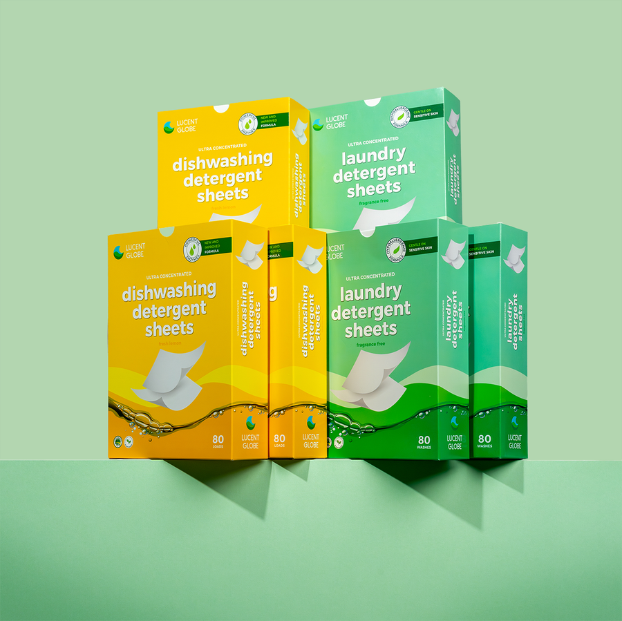 Laundry & Dishwashing Detergent Sheet Bundle | Lucent Globe