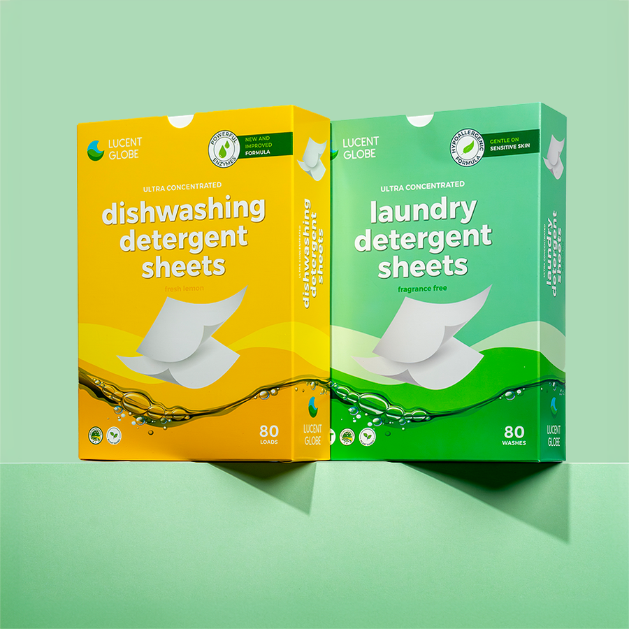 Laundry & Dishwashing Detergent Sheet Bundle | Lucent Globe
