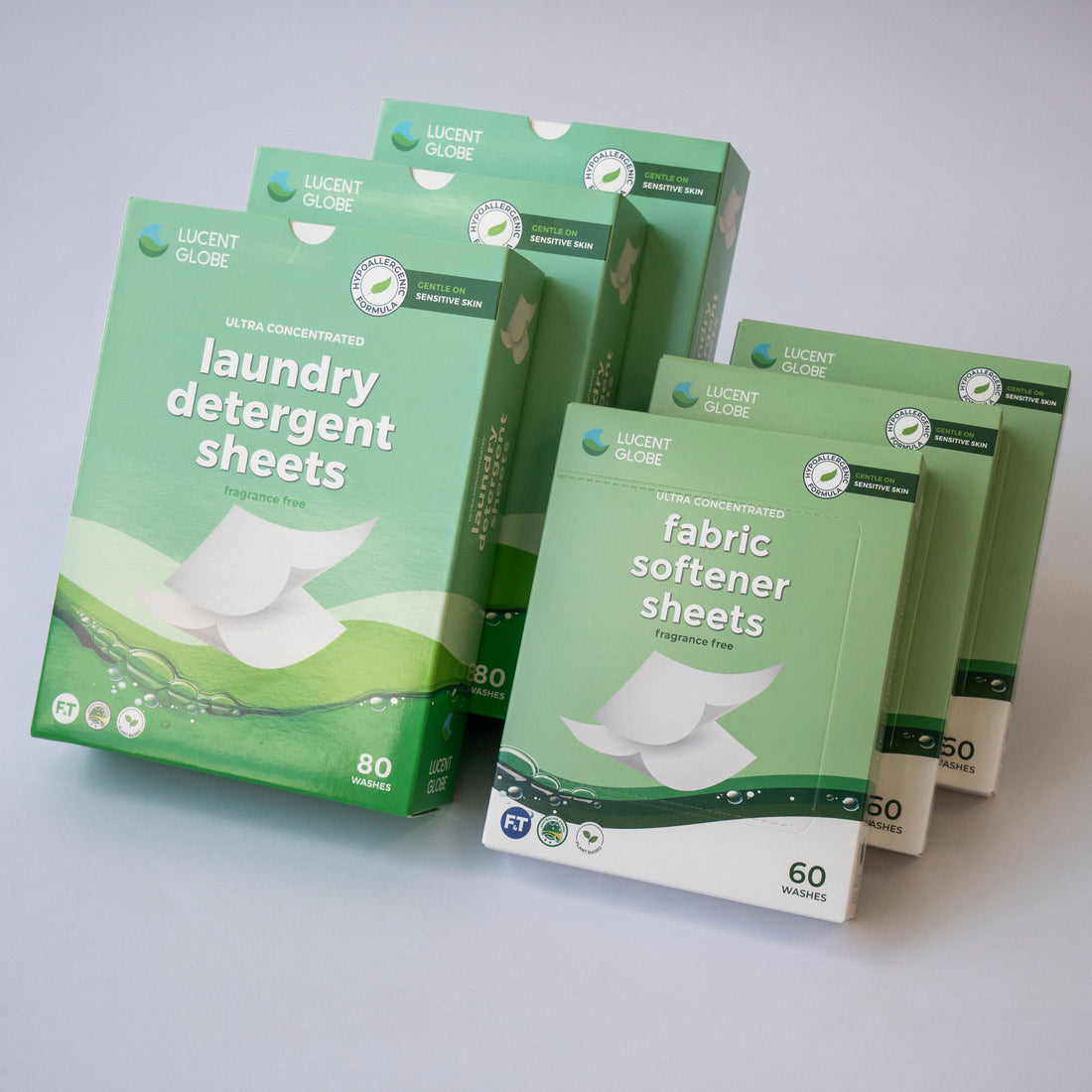 Laundry Bundle: Fabric Softener & Detergent Sheets – Lucent Globe