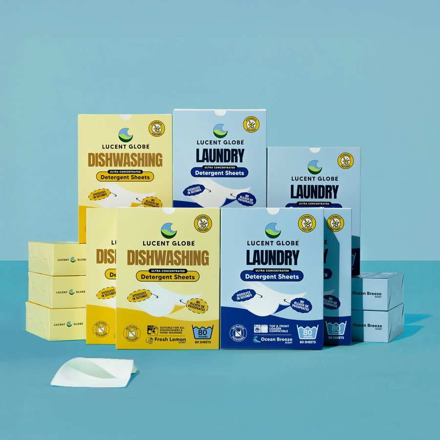 Laundry & Dishwashing Detergent Sheet Bundle | Lucent Globe