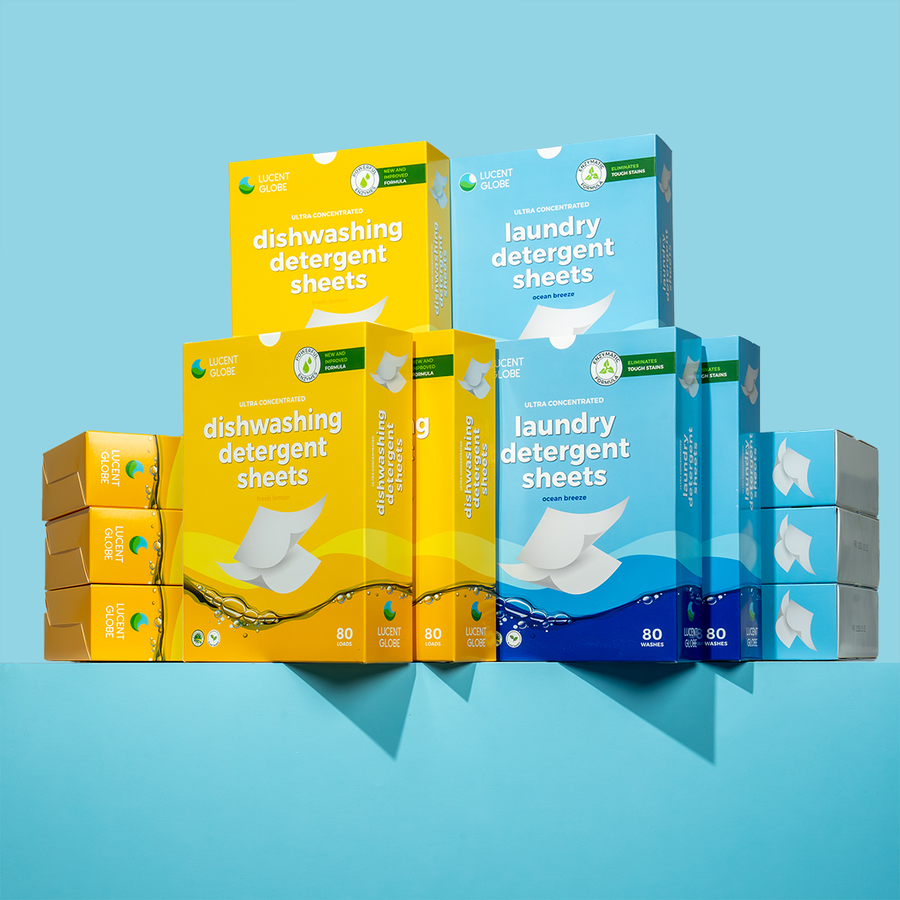 Laundry & Dishwashing Detergent Sheet Bundle | Lucent Globe