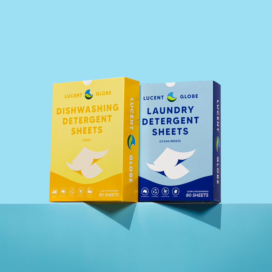 Laundry & Dishwashing Detergent Sheet Bundle | Lucent Globe