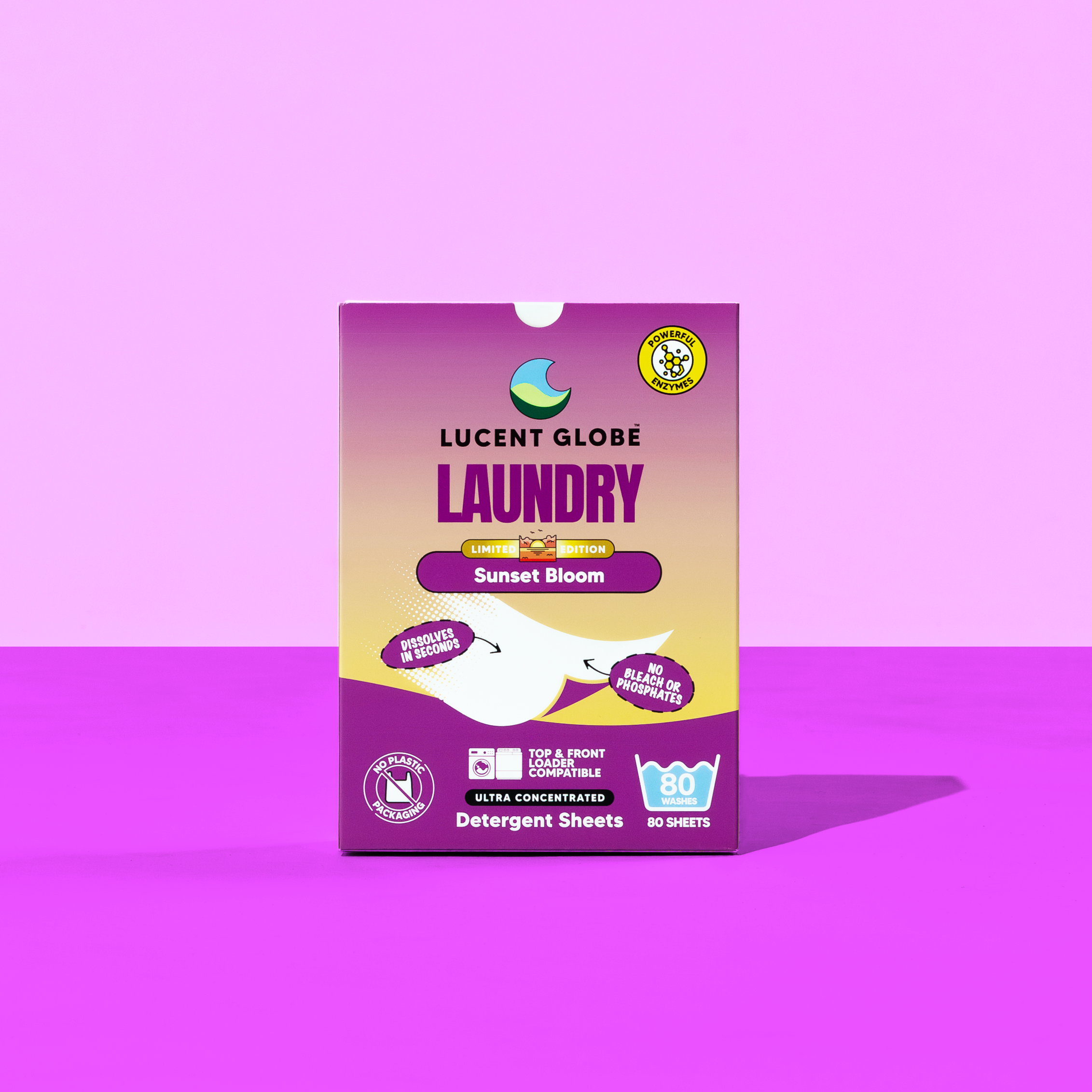 Sunset Bloom Laundry Detergent Sheets - Limited Edition– Lucent Globe