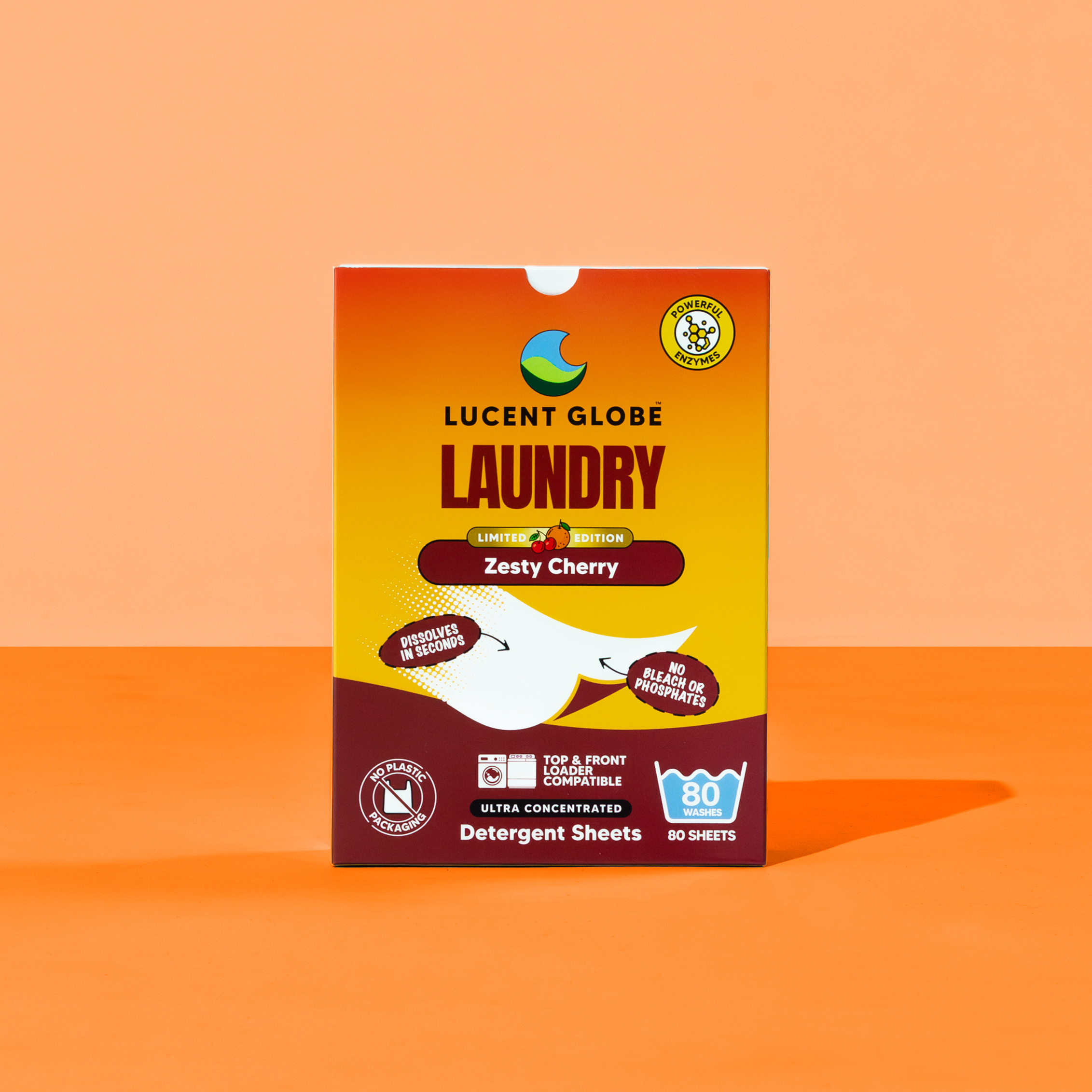 Zesty Cherry Laundry Detergent Sheets - Limited Edition– Lucent Globe